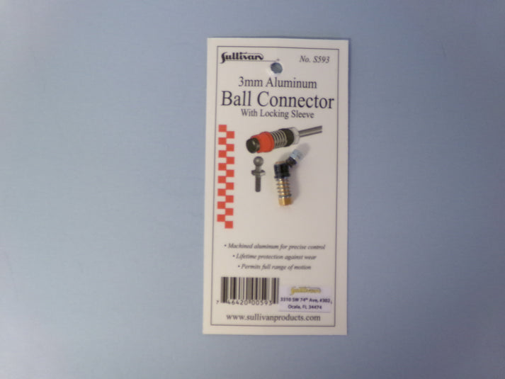 S593- 3mm Ball Connector – Sullivan Products