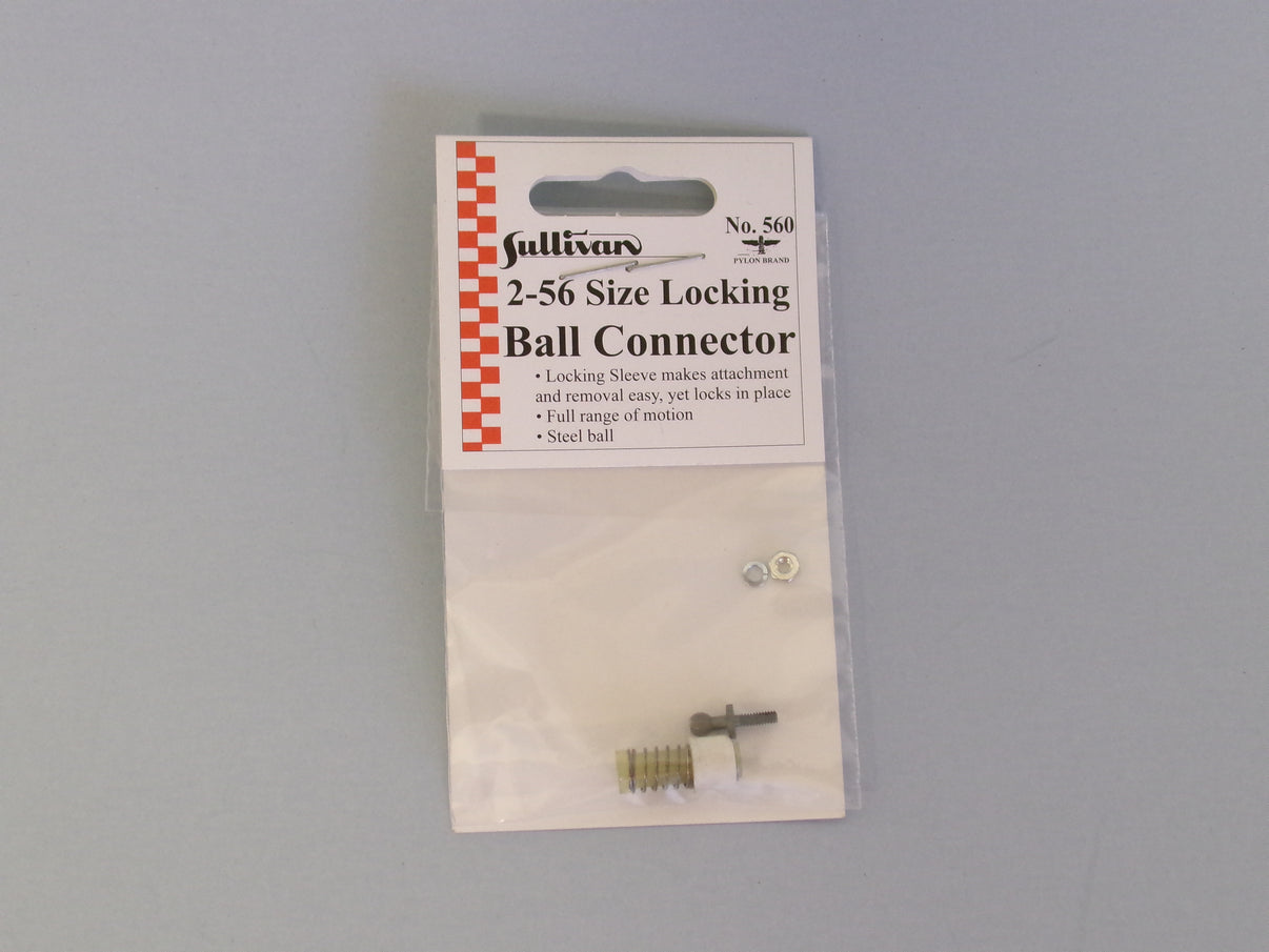 S560- Nylon 2-56 Ball Connector – Sullivan Products
