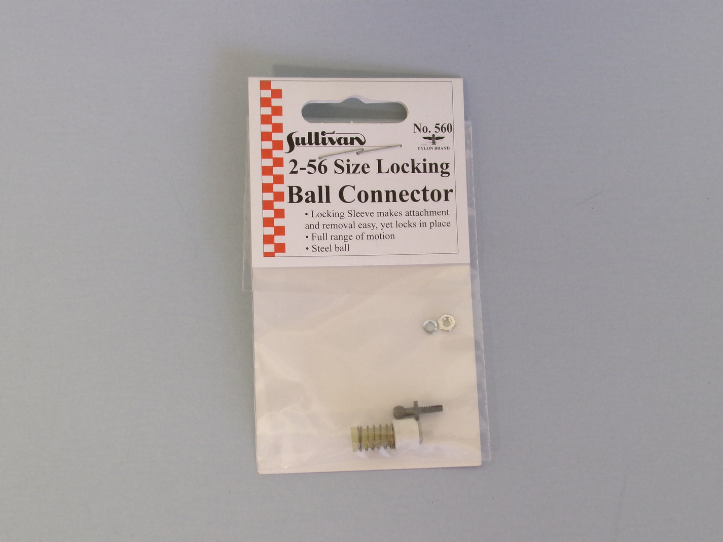S560- Nylon 2-56 Ball Connector – Sullivan Products