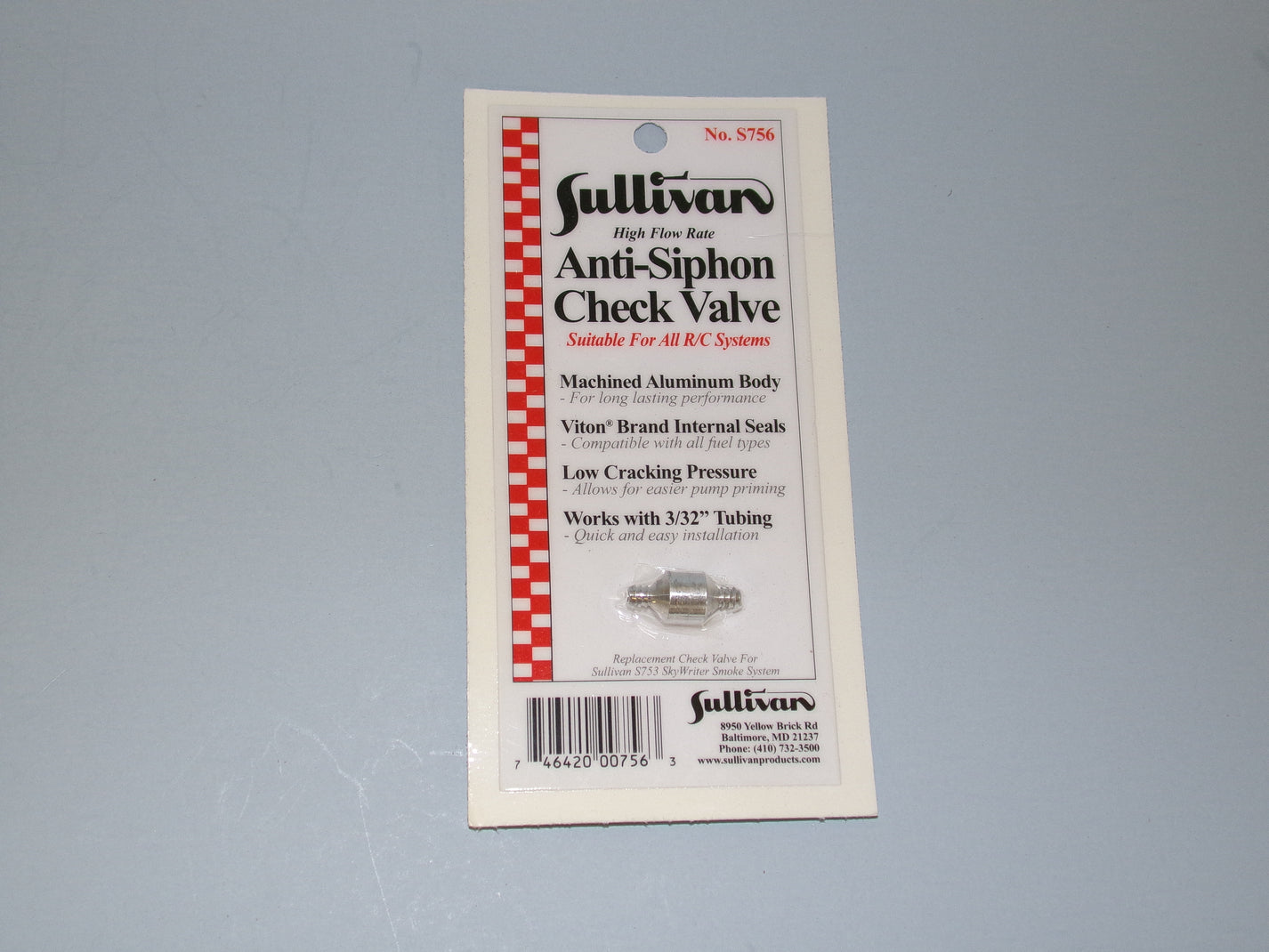 S756- Aluminum Check Valve – Sullivan Products